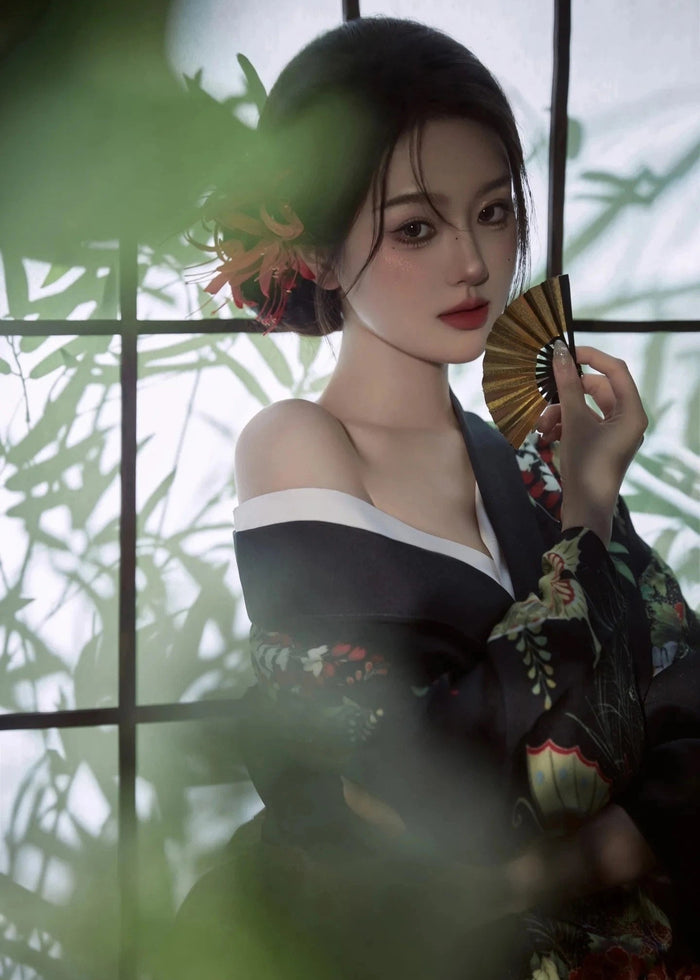 Midnight Sakura | 3-Piece Asian Kimono (夜樱) – NewMoonDance