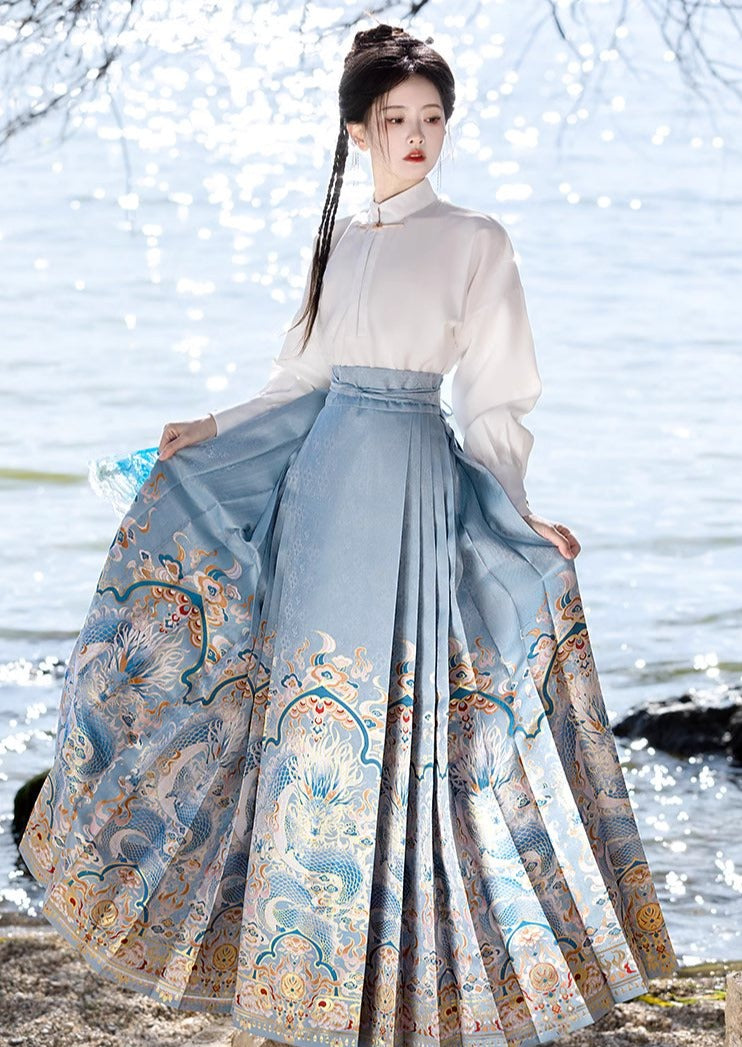 Dragon Heavens | Modern Ma Mian Skirt (龙御九天) – NewMoonDance
