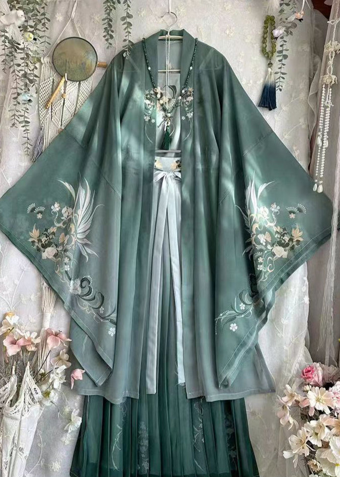 Jade Cloud | 3-Piece Hanfu (碧云霞光) – NewMoonDance