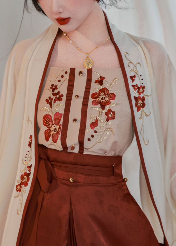 Crimson Goblet | 3-Piece Hanfu (赤玉盏) – NewMoonDance