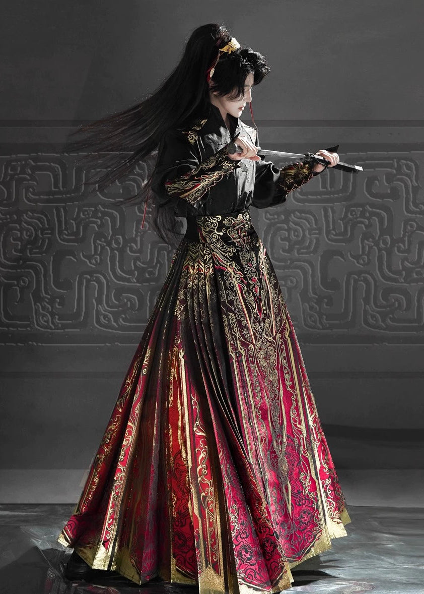 Kings and Lords | 4-Piece Modern Unisex Ma Mian Skirt Set (王侯将相 ...