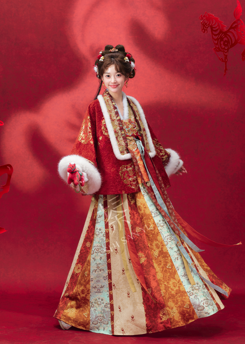 Golden Horse | 4-Piece 2026 New Year Hanfu (金马阳焰) – NewMoonDance