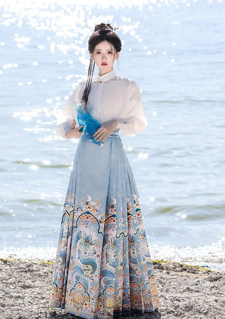 Dragon Heavens | Modern Ma Mian Skirt (龙御九天) – NewMoonDance