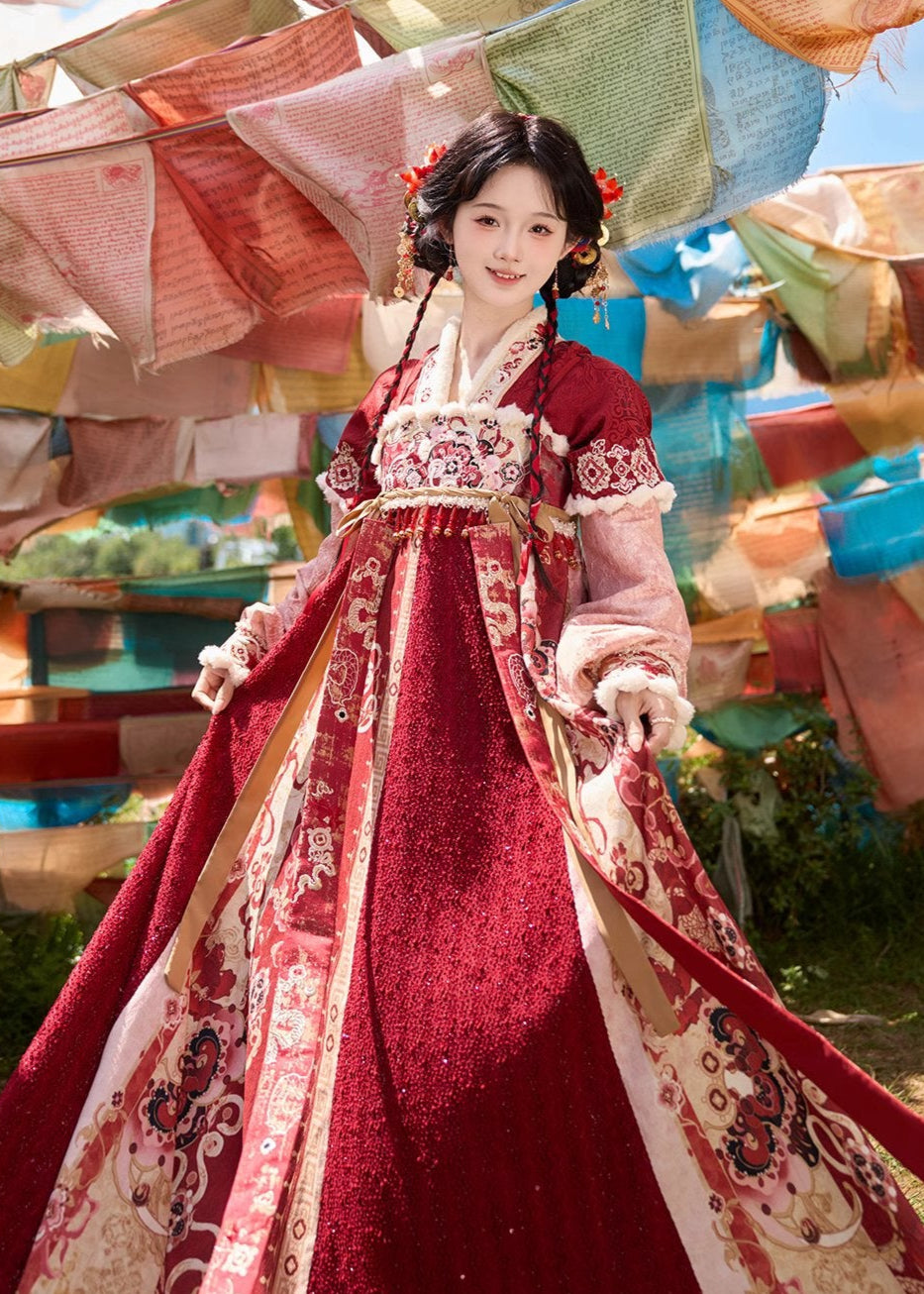 Fortune Snake | 4-Pieces 2025 New Year Hanfu (灵蛇小财神) – NewMoonDance