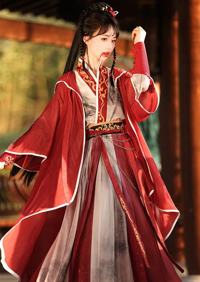 Unparalleled | Unisex 6-Pieces Hanfu Set (绕指柔) – NewMoonDance