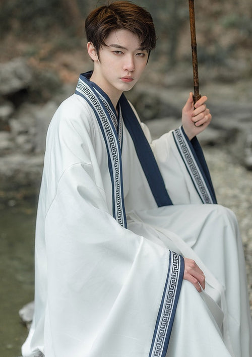 Cloud | White Men's Hanfu (韩十二) – NewMoonDance