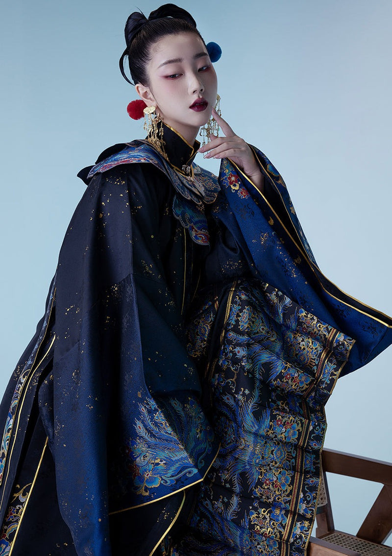 Pink Feather | 6-Piece Graduation Hanfu Gown (金丝粉羽) – NewMoonDance