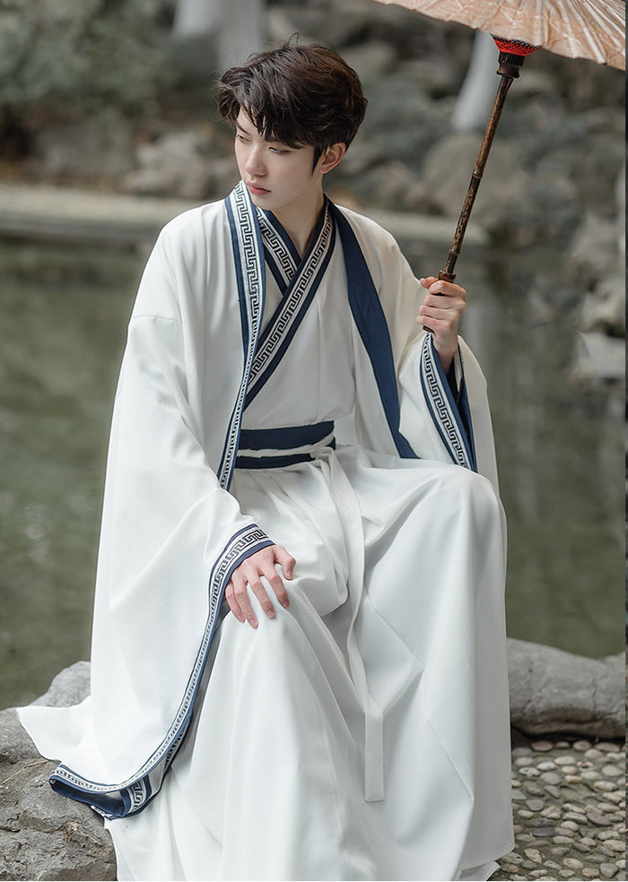 Cloud | White Men's Hanfu (韩十二) – NewMoonDance