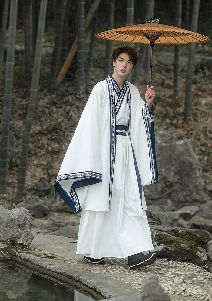 Cloud | White Men's Hanfu (韩十二) – NewMoonDance