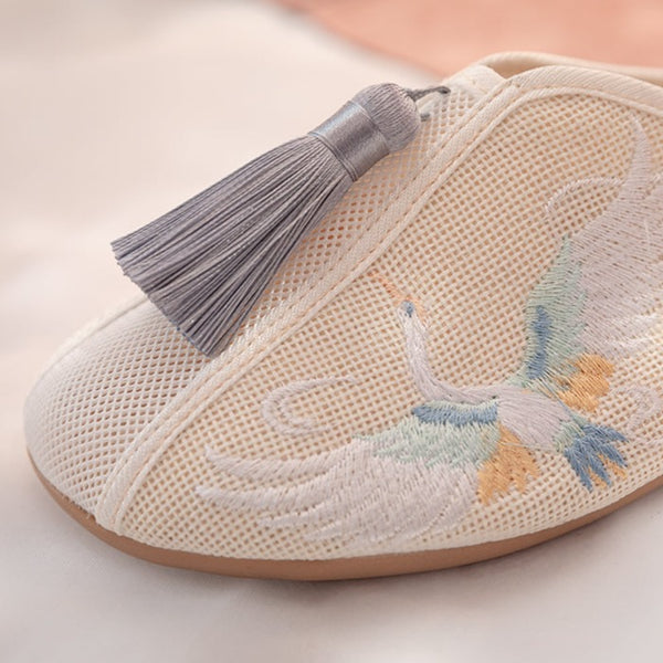 Magnolia | 7 colors Embroidered Mule Shoes(绾青） – NewMoonDance